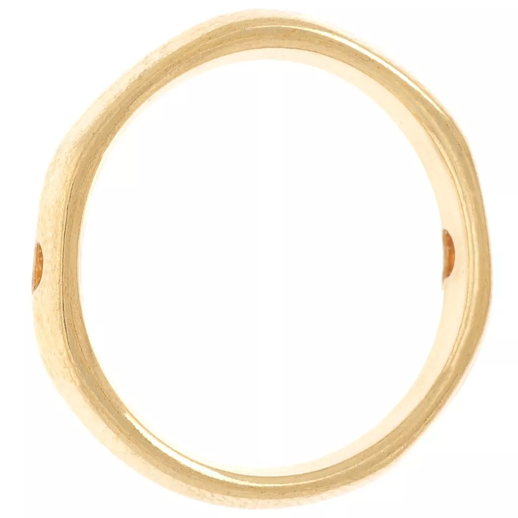 Intercalaire cercle irrégulier évidé 17 mm - Doré à l'or fin x1 ...
