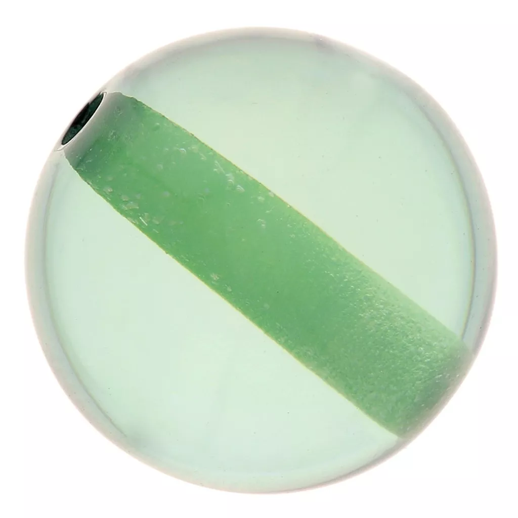 Perle en résine transparente 10 mm - Vert x1 - Perles & Co