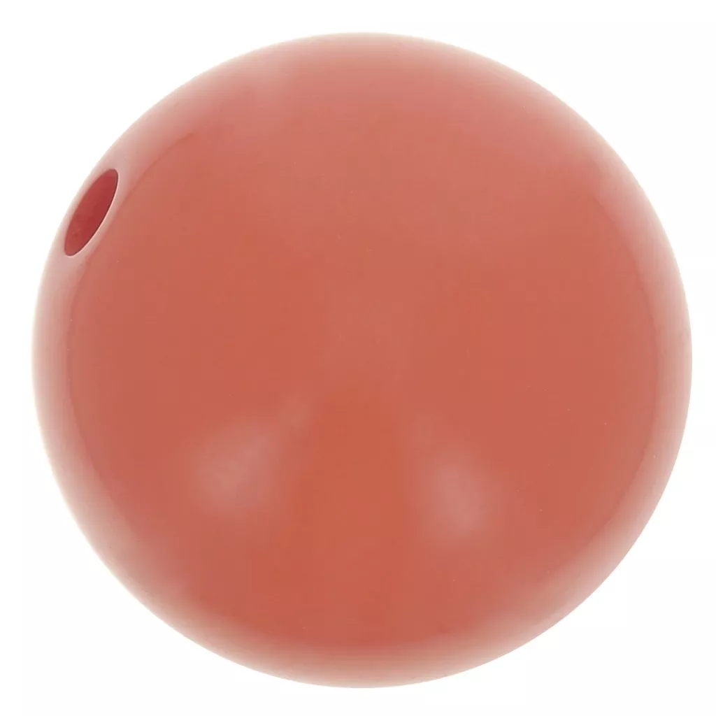 Perle en résine opaque 8 mm - Terre cuite x1 - Perles & Co