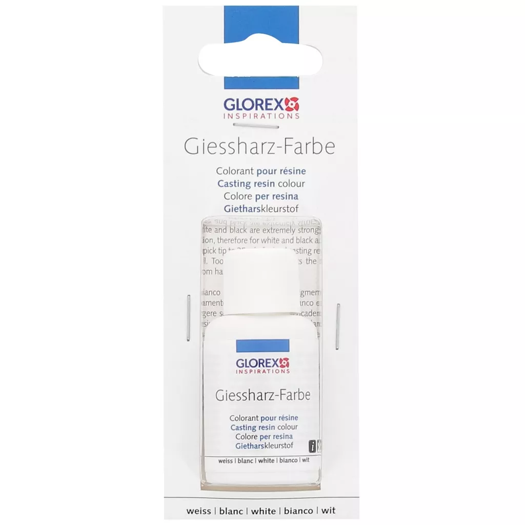 Colorant liquide pour teinter la résine - Blanc x20ml - Perles & Co