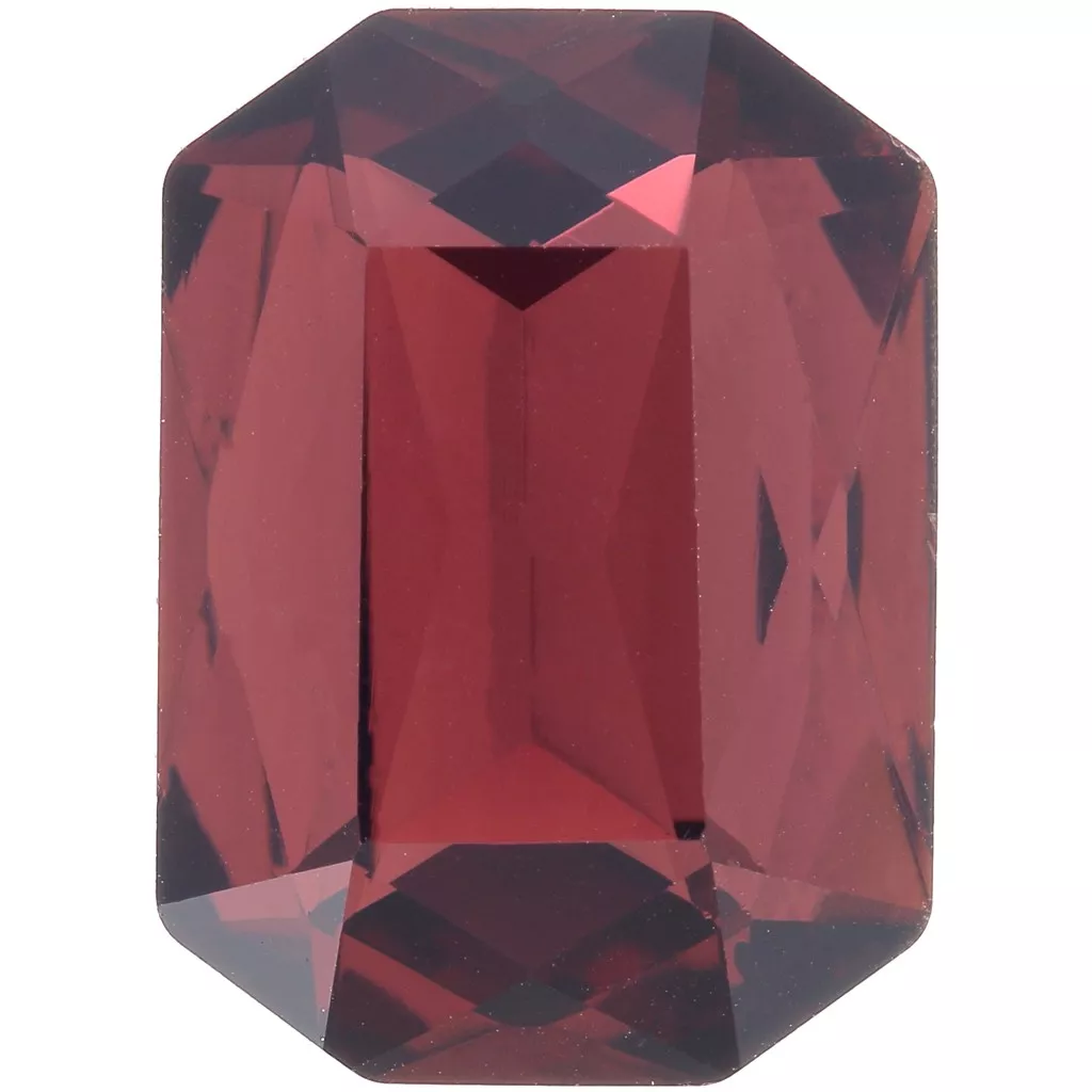 Cabochon octogone Aurora A4627 18x13 mm - Burgundy x1 - Perles & Co