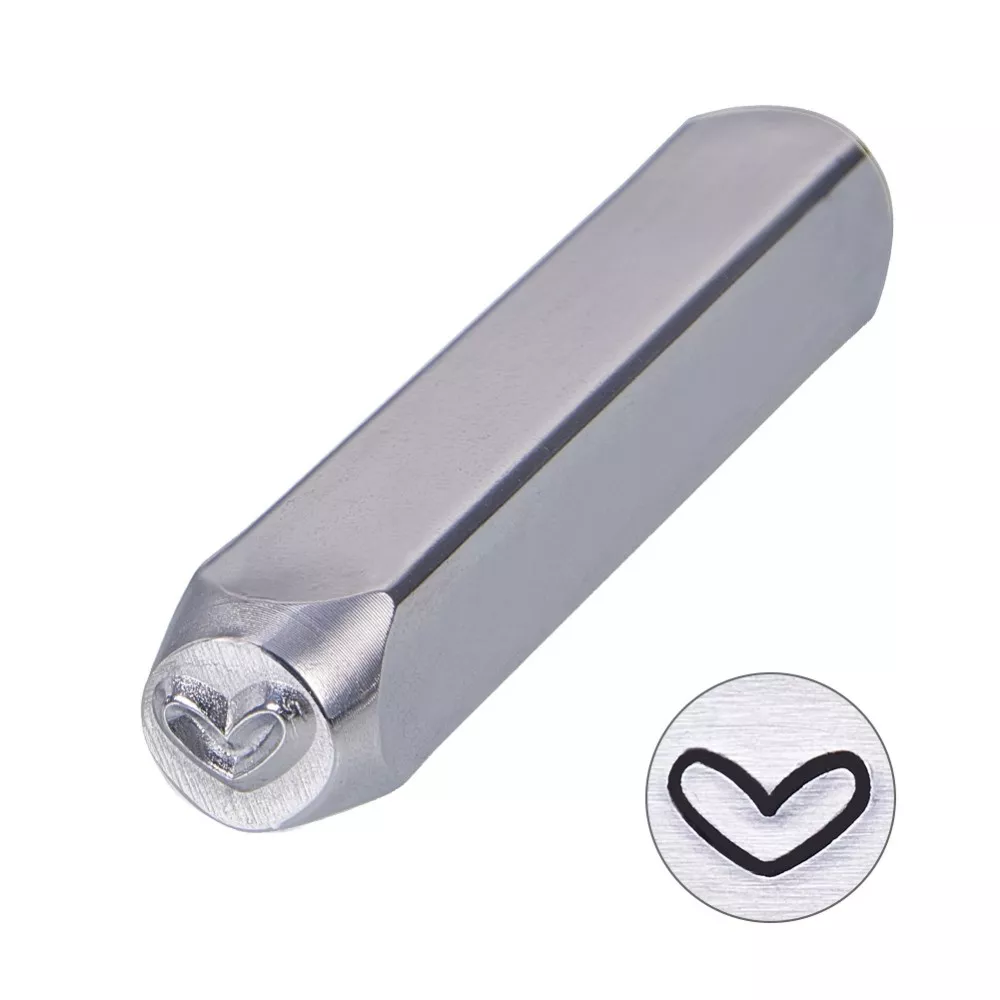 Poinçon à frapper 6 mm - Coeur x1 - Perles & Co