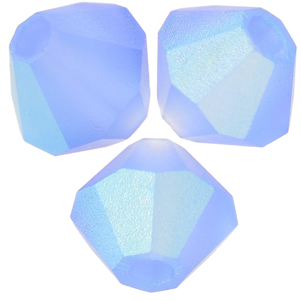 Perles toupies Preciosa - Rondelle Bead 4 mm - Sapphire AB Matt x30 ...