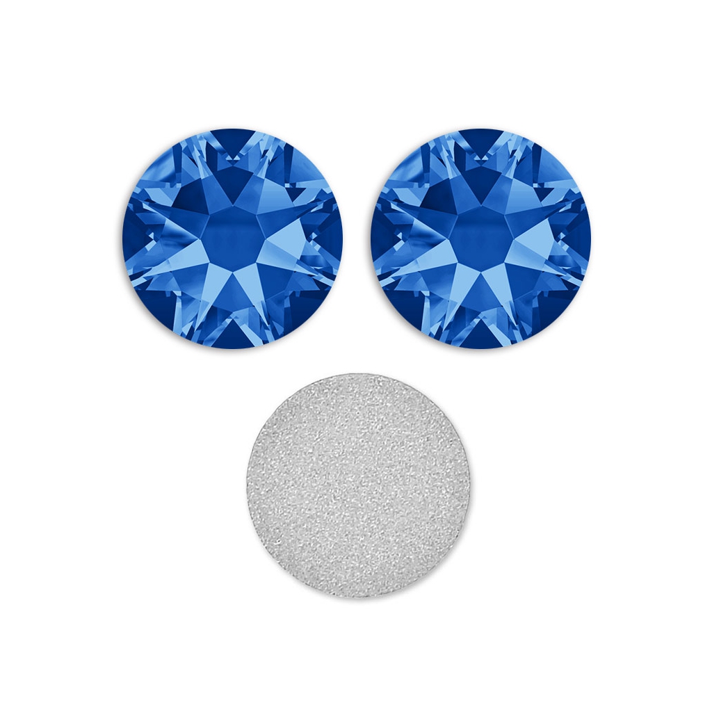 Strass à coller en cristal PureCrystal 4 mm Sapphire x36 - Perles & Co
