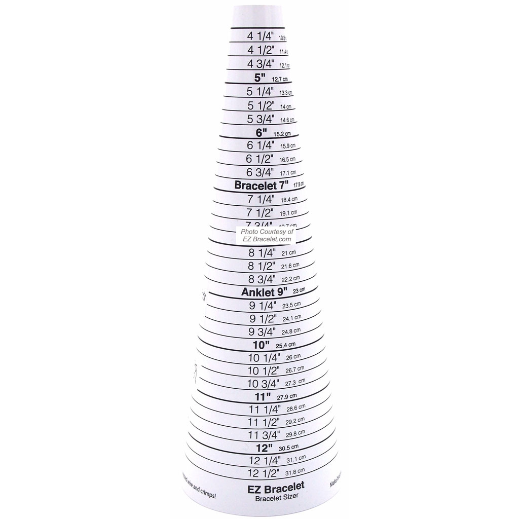 Mesure bracelet en plastique EZ Bracelet - longueurs en inch/cm x1 ...