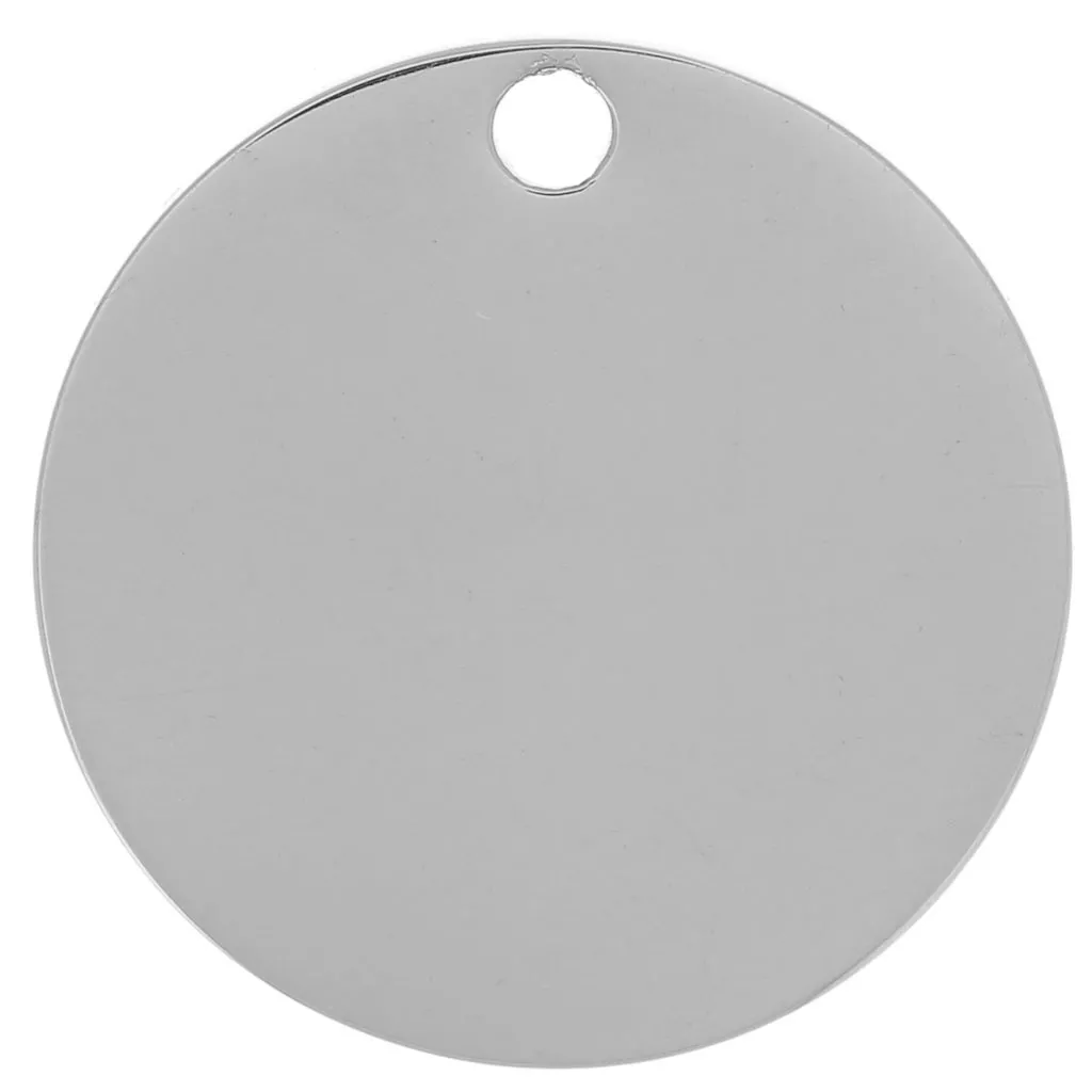Sequin rond 15 mm - médaille à graver - Acier inoxydable 316L x1 ...
