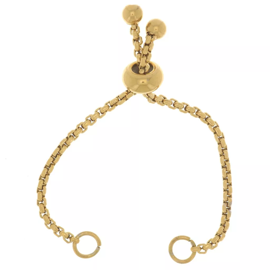 Fermoir chainette réglable maille Venitienne 80 mm - Acier inoxydable ...