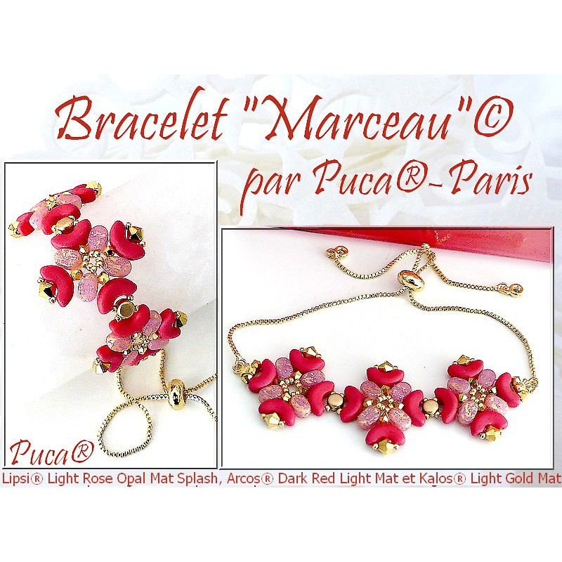 Perles en verre Lipsi® par Puca® 4x6 mm - Opaque Light Coral x10g ...