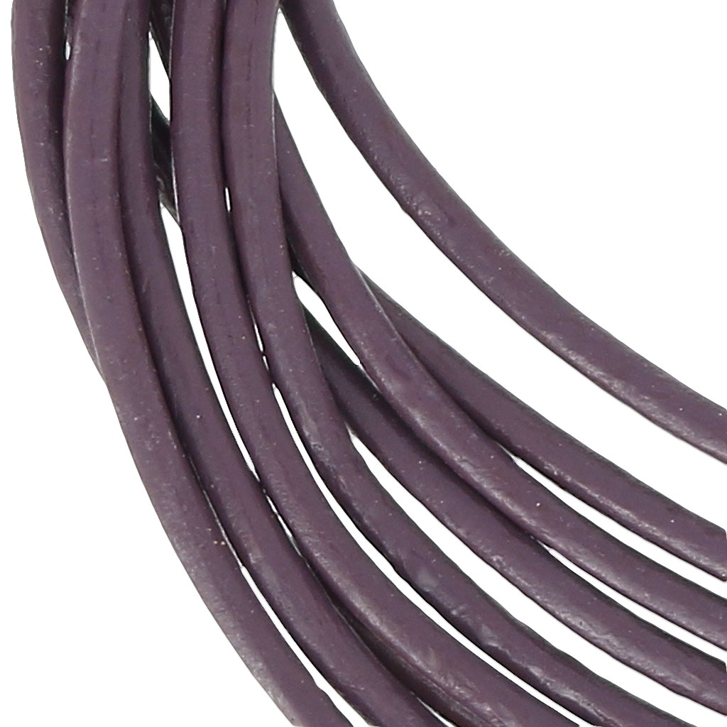 Cordon cuir 1,5 mm Cinnamon x 2 m - Perles & Co