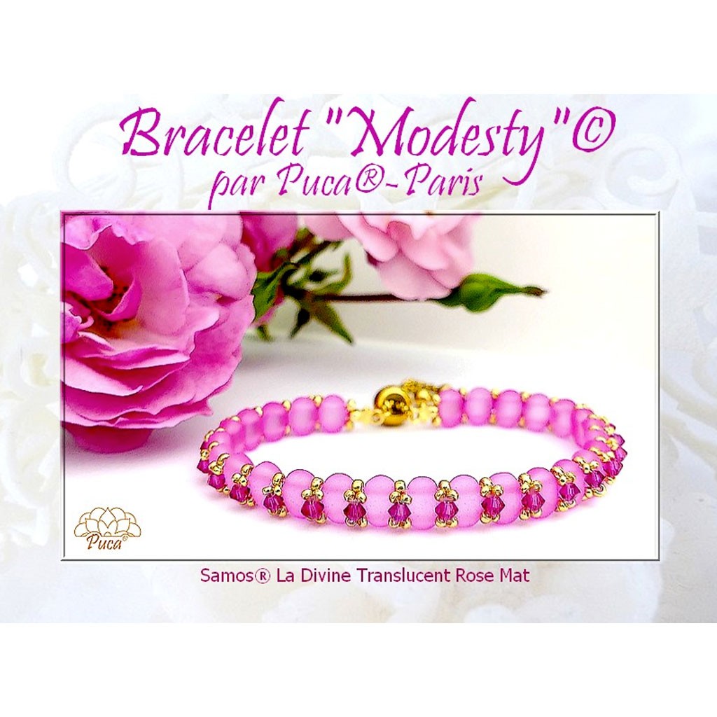 Perles en verre Samos® par Puca® 7x5 mm - La Divine Translucent ...