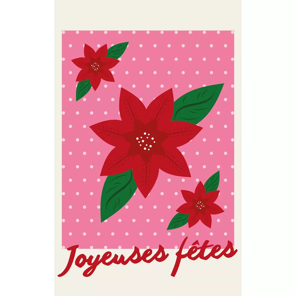 Cartes à bijoux - cartes de remerciements - Joyeuses Fêtes - Rose ...