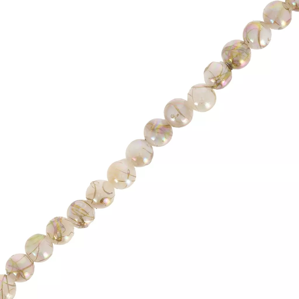 Perles rondelles Heishi en nacre teint - Perles & Co