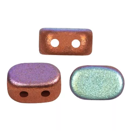 Perles en verre Lipsi® par Puca® 4x6 mm - Red Copper Mat AB x10g ...