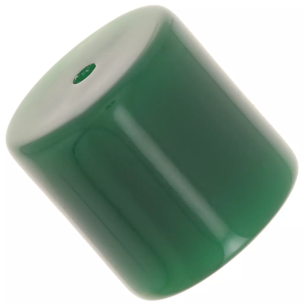 Perle tube cylindrique 14 mm en résine opaque - Vert emeraude x1 ...