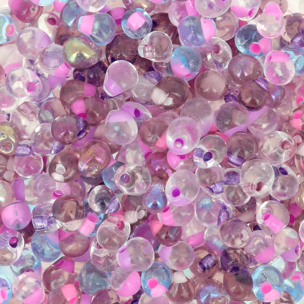Mix Mini-gouttes Miyuki 3.4 mm DP-MIX-05 - Black Raspberry x8g - Perles ...
