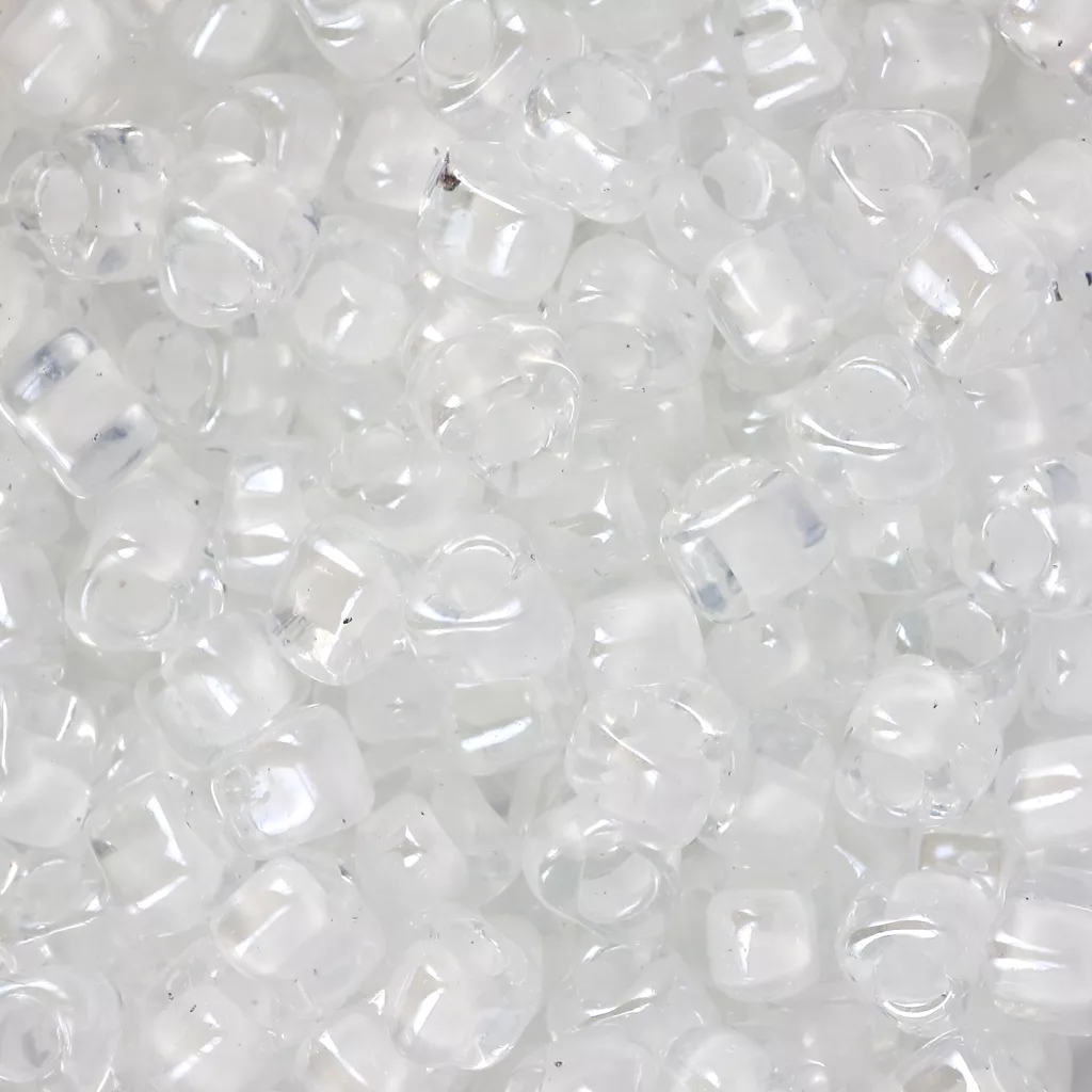 Miyuki 5/0 triangle TR5-1104 - White Lined Crystal x8g - Perles & Co