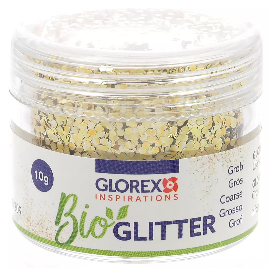 Paillettes biodégradables - Grosses - Champagne x10g - Perles & Co