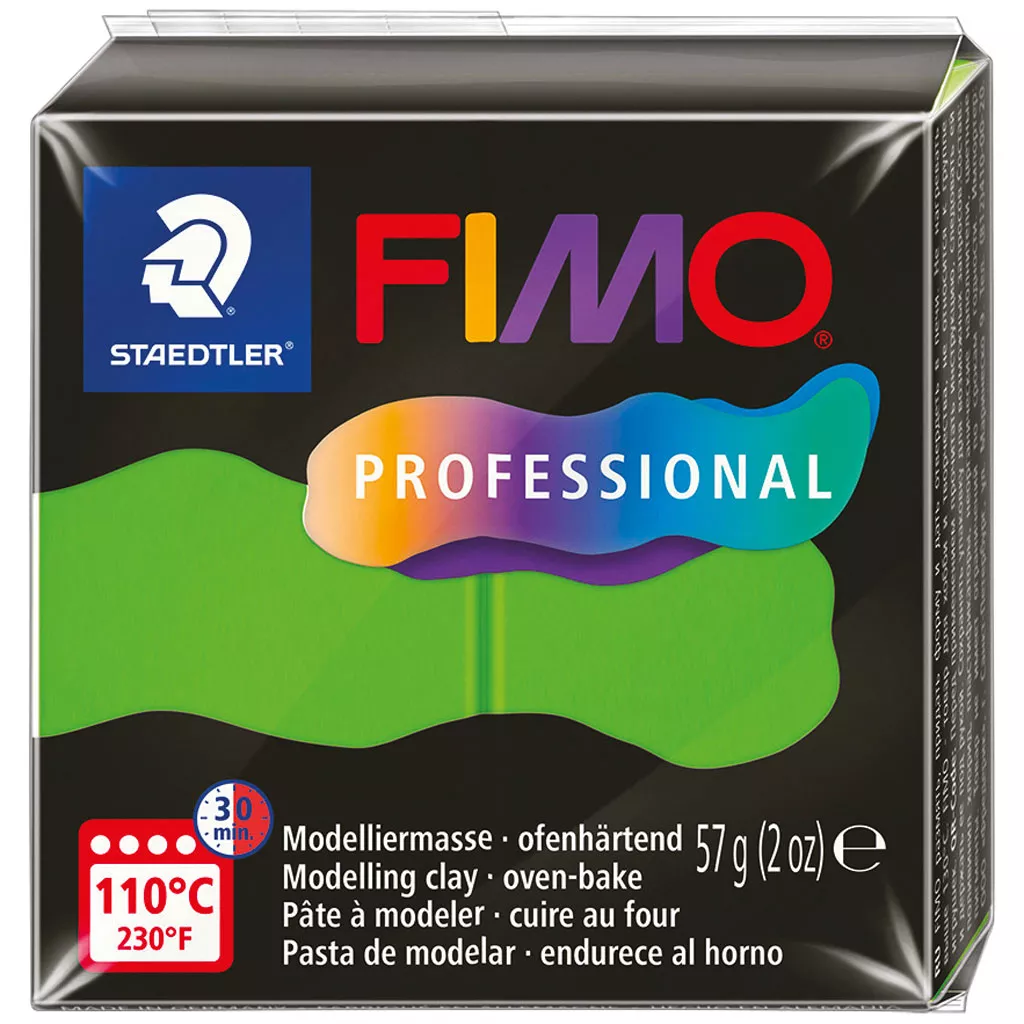 Pâte Fimo Professional 57gr Vert clair (n°51) - Perles & Co
