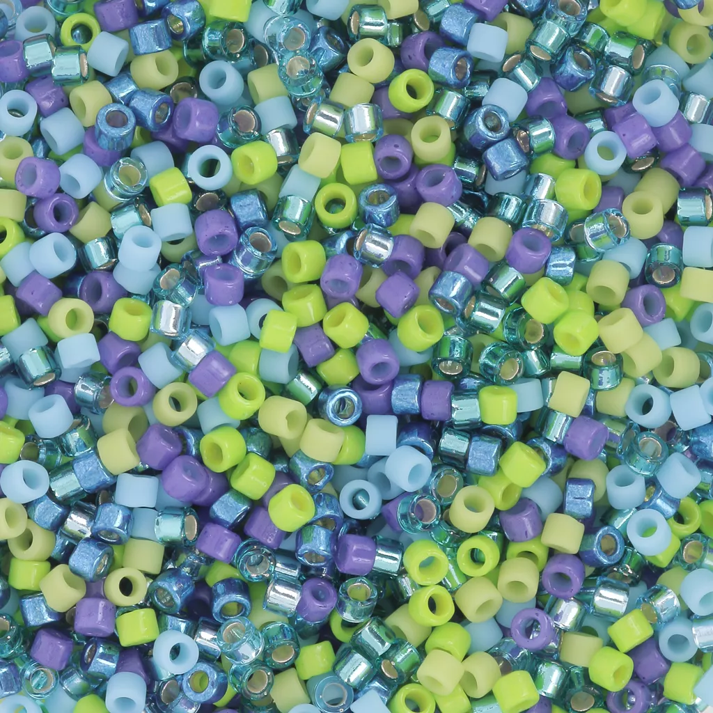 Mix Miyuki Delica 11/0 - Aurora x8g - Perles & Co