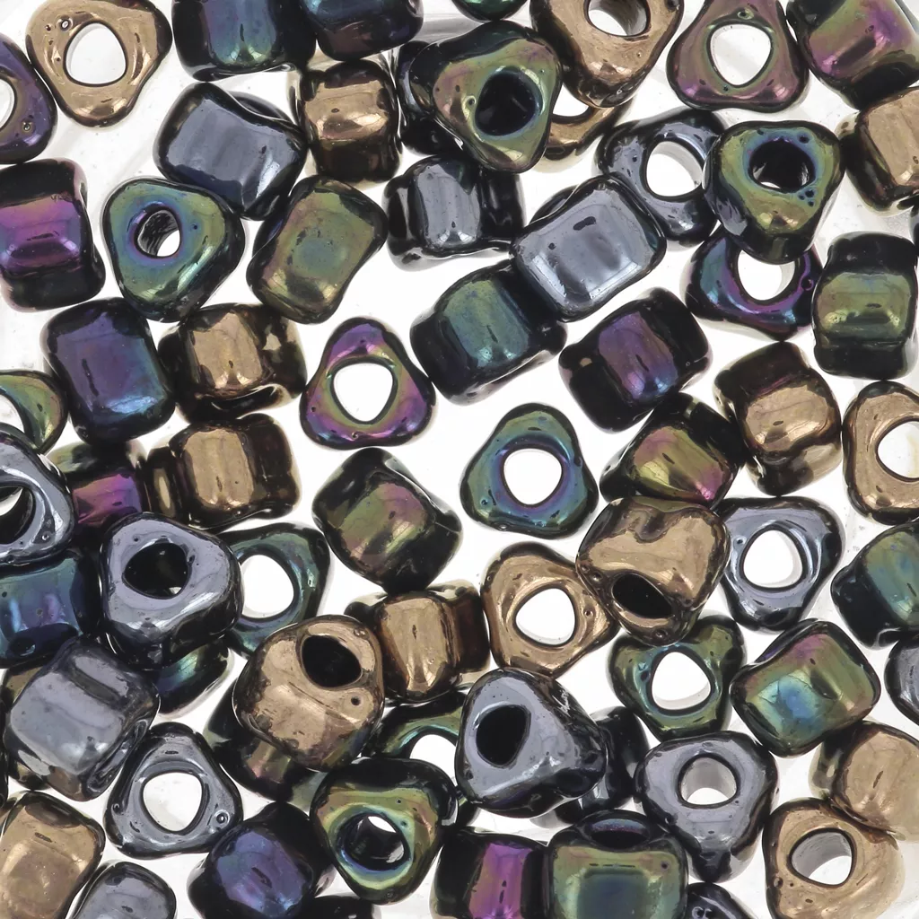 Mix Triangles Miyuki 5/0 TR5-MIX-16 - Metallic Rain x8g - Perles & Co