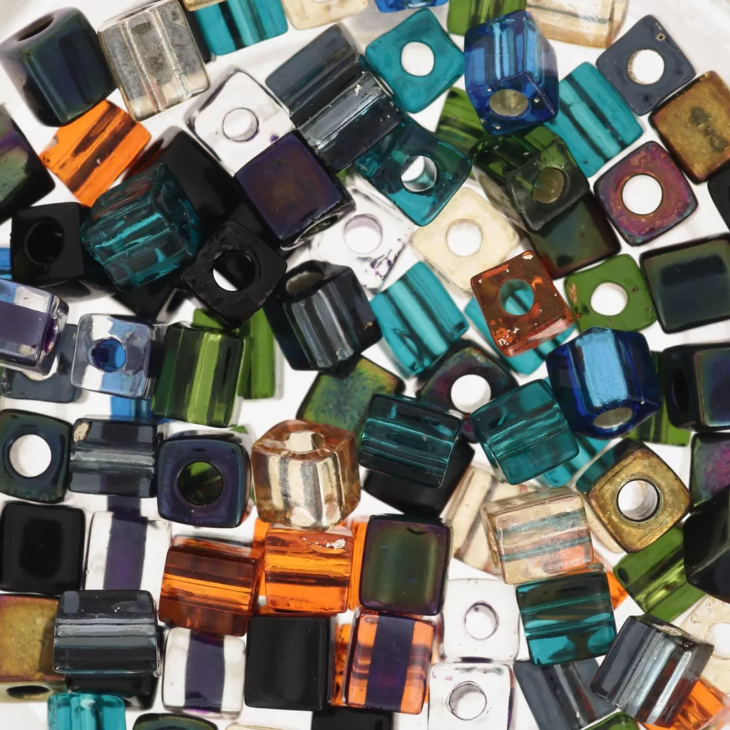 Mix Cubes Miyuki 4 mm et 3 mm SB-MIX-27 - Masquerade Ball x10g - Perles & Co