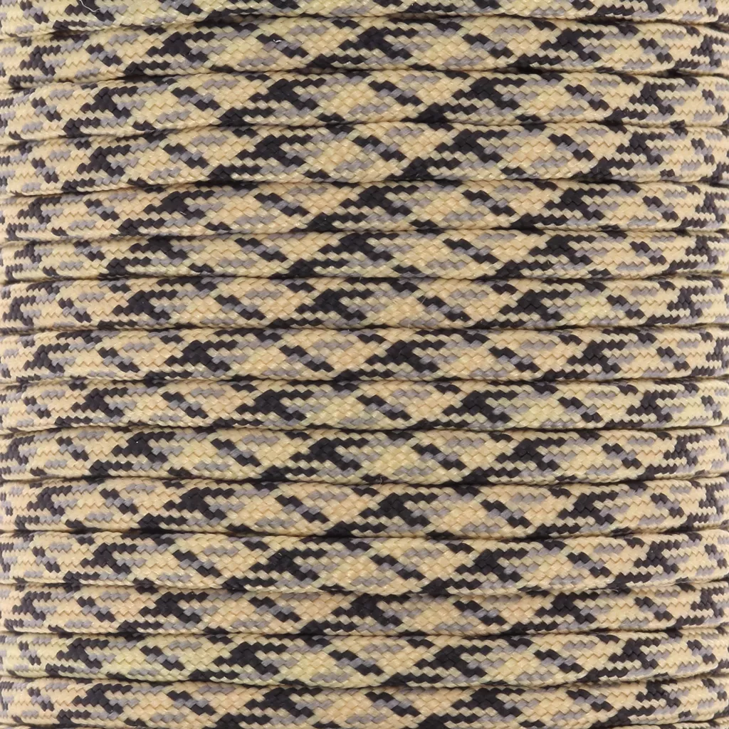 Cordon paracorde - corde de parachute plate 4mm - Gris - Beige - Noir ...