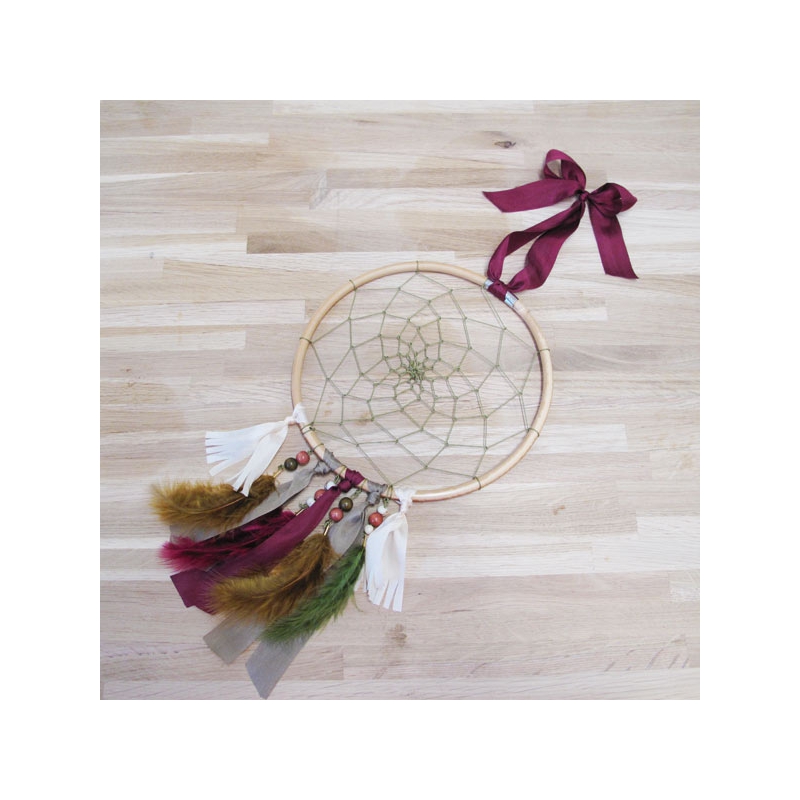 Cerceau en bambou 20 cm Naturel x1 - Perles & Co