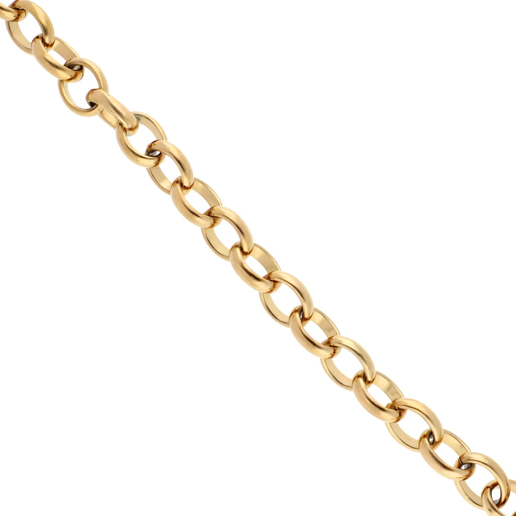 Chaîne maille Forçat 12 mm - Acier inoxydable 304 Doré x50cm - Perles & Co