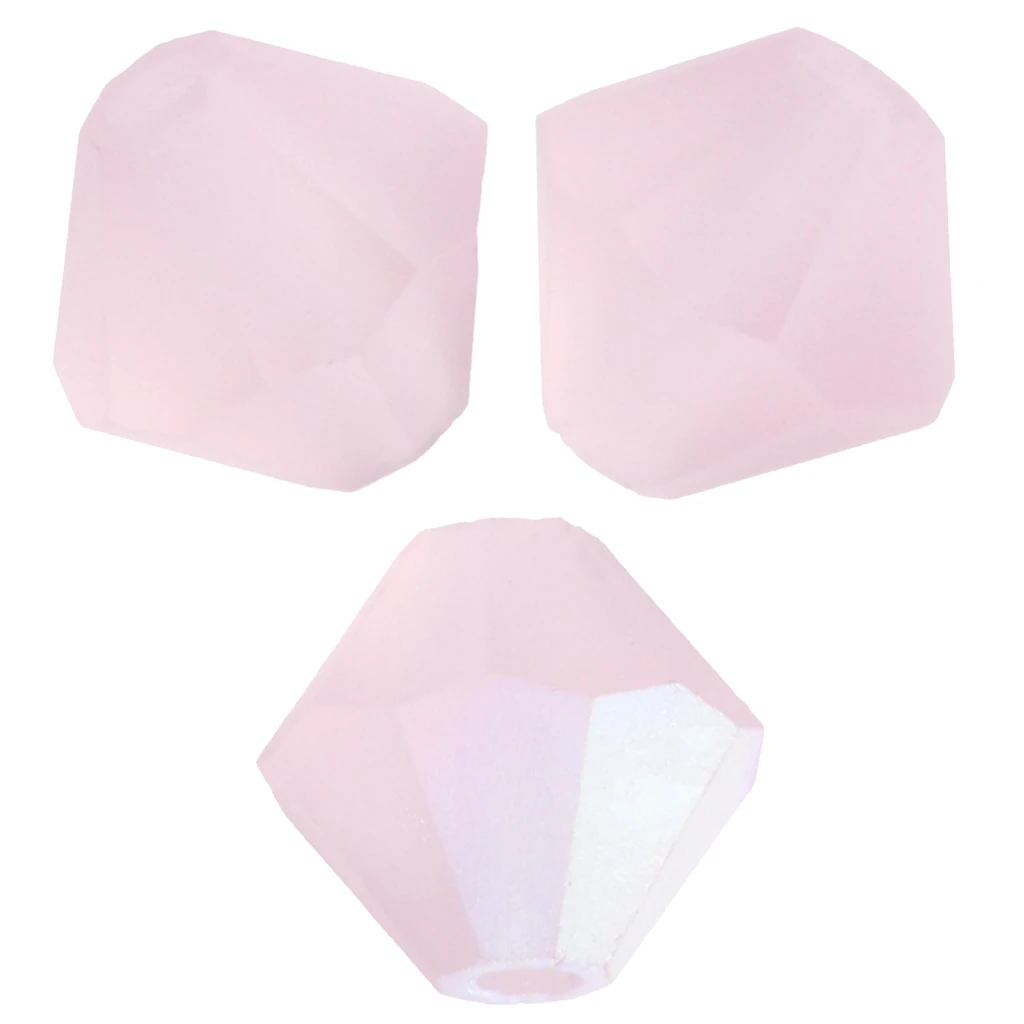 Perles toupies Preciosa - Rondelle Bead 5 mm - Light Rose AB Matt x12 ...
