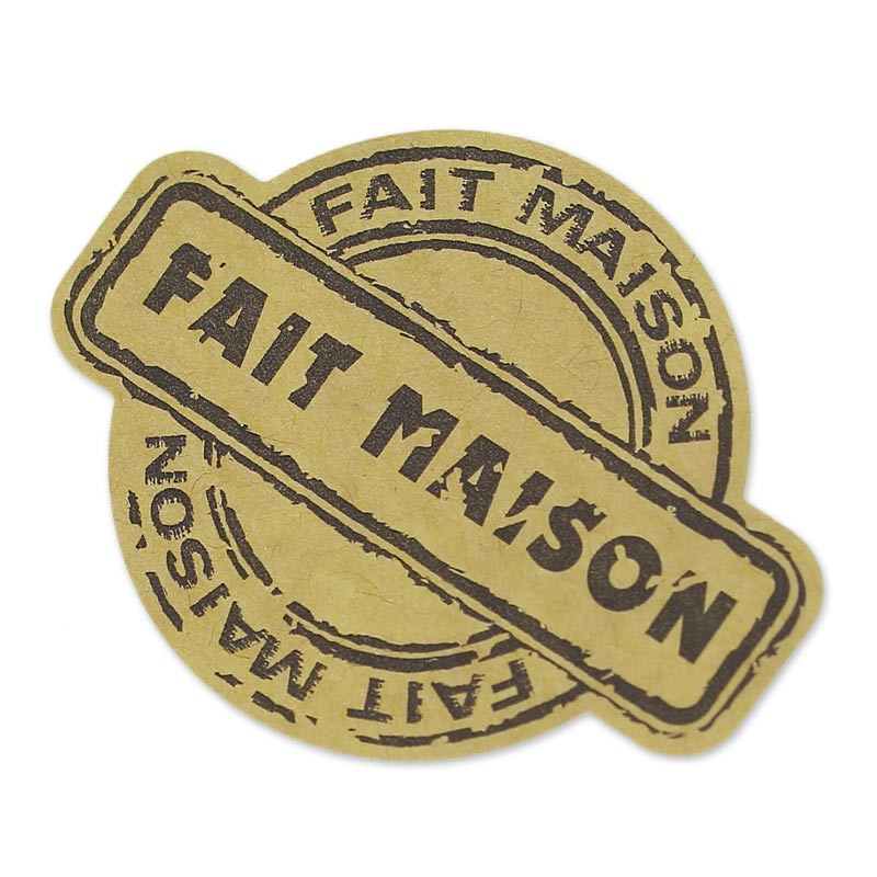 Etiquettes Fait Maison 32.5x42 mm papier kraft x500 - Perles & Co