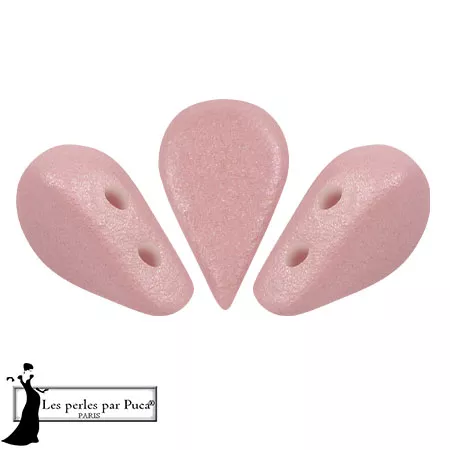 Perles en verre Amos® par Puca® 5x8 mm - Vogue Rose Nude Mat x10g ...