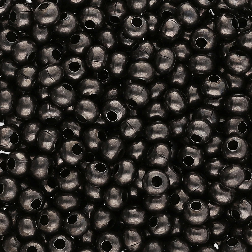 Rocailles en métal 8/0 - Gunmetal x10g - Perles & Co