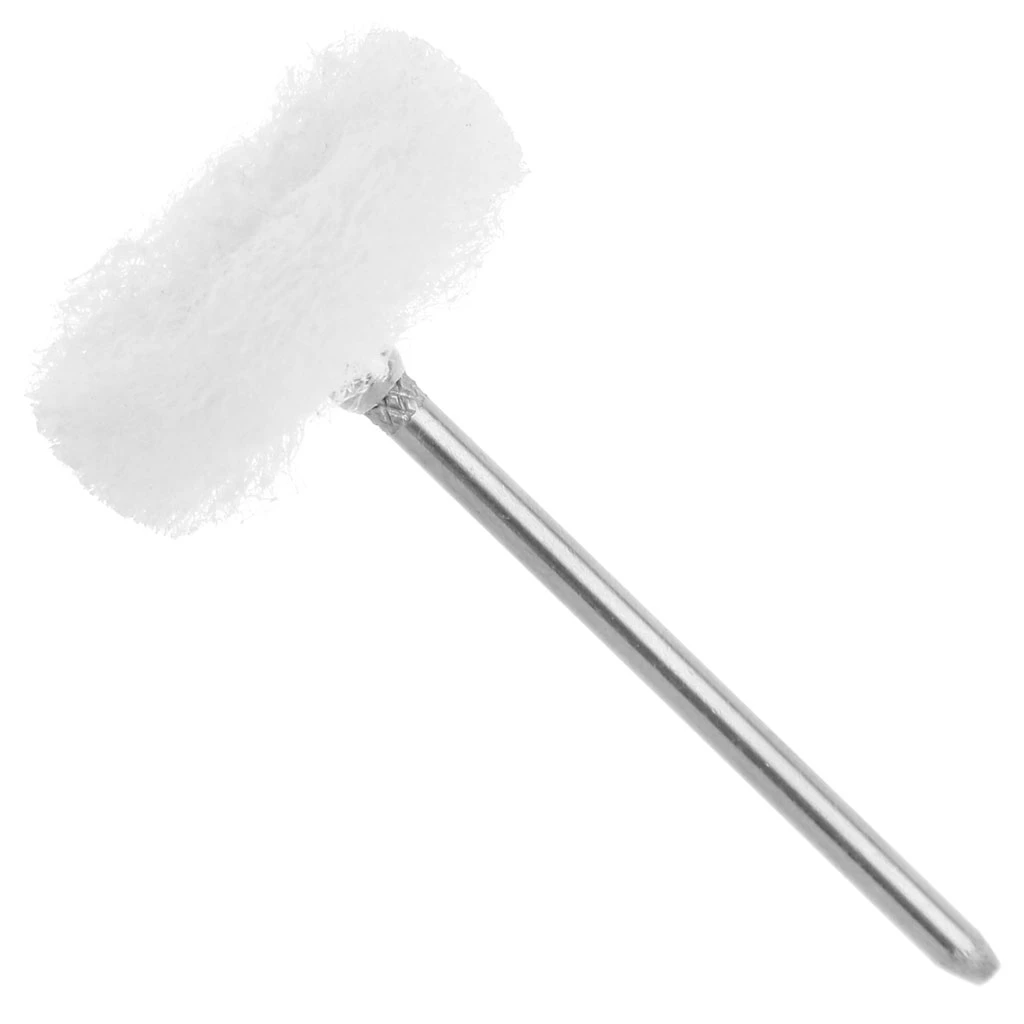 Brossette circulaire à satiner 23 mm en nylon - Grain fin - Blanc x1 ...