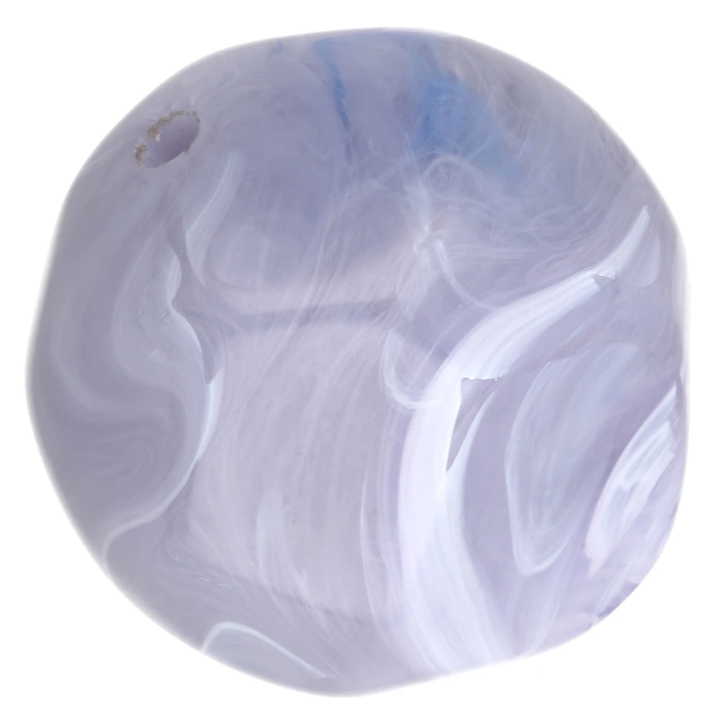 Perles rondes irrégulières facettées 14 mm en résine opaque - Gris ...