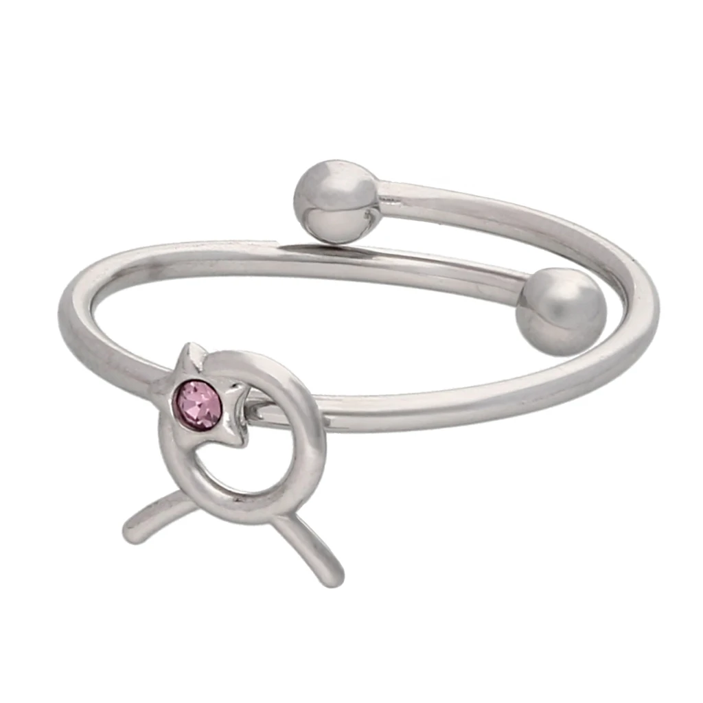 Bague réglable signe du zodiaque - Taureau - Acier inox 304L - Violet ...