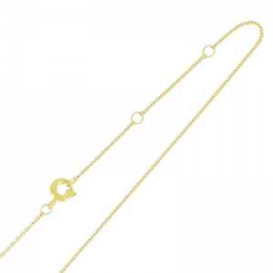 Tour de cou maille Forçat rectangle 1 mm - Doré à l'or fin x50cm ...