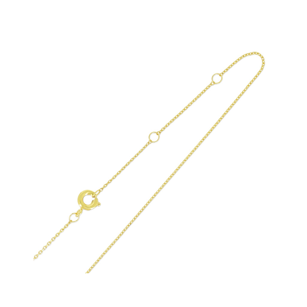Tour de cou maille Forçat rectangle 1 mm - Doré à l'or fin x50cm ...