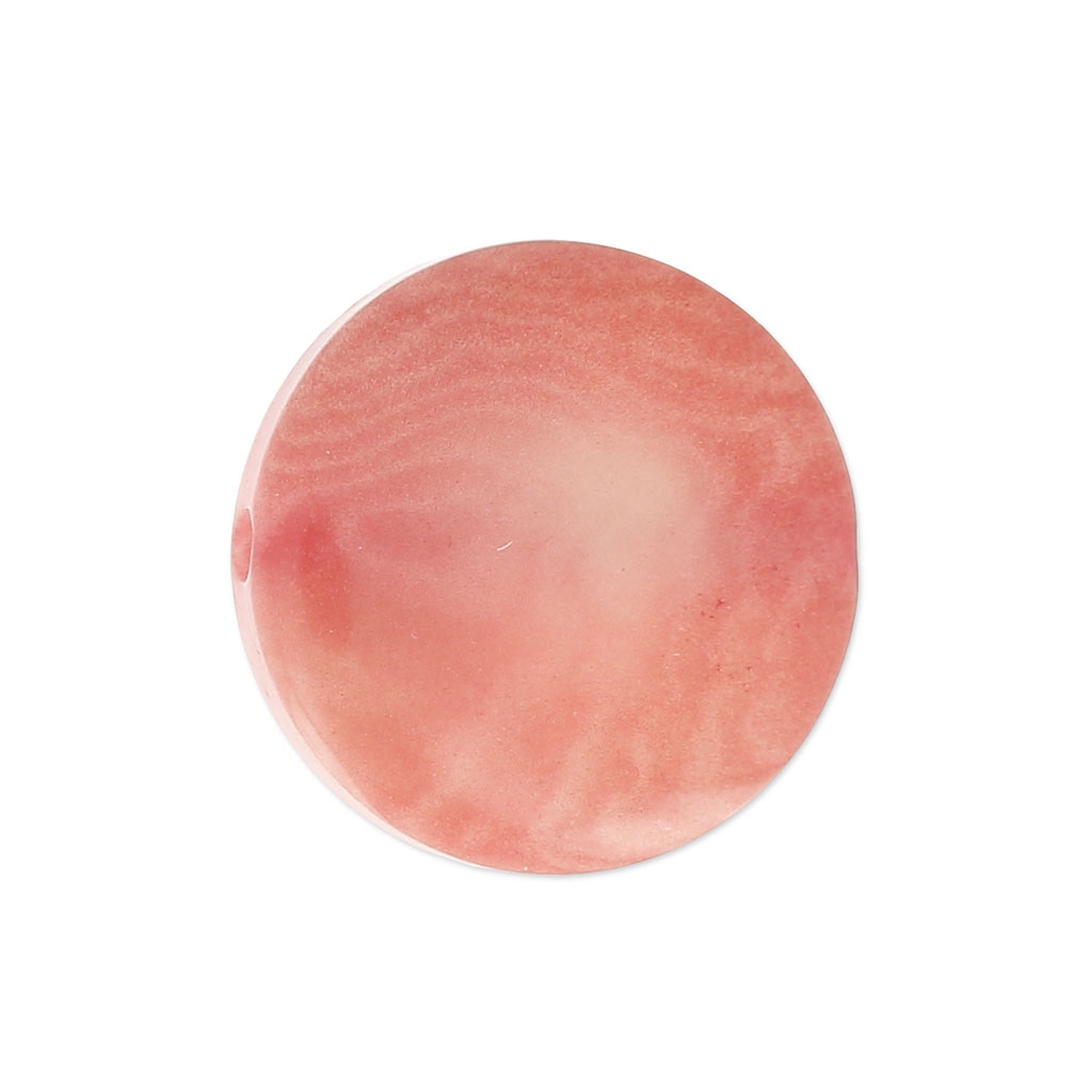 Palet de Tagua 19 mm Rose x 1 - Perles & Co