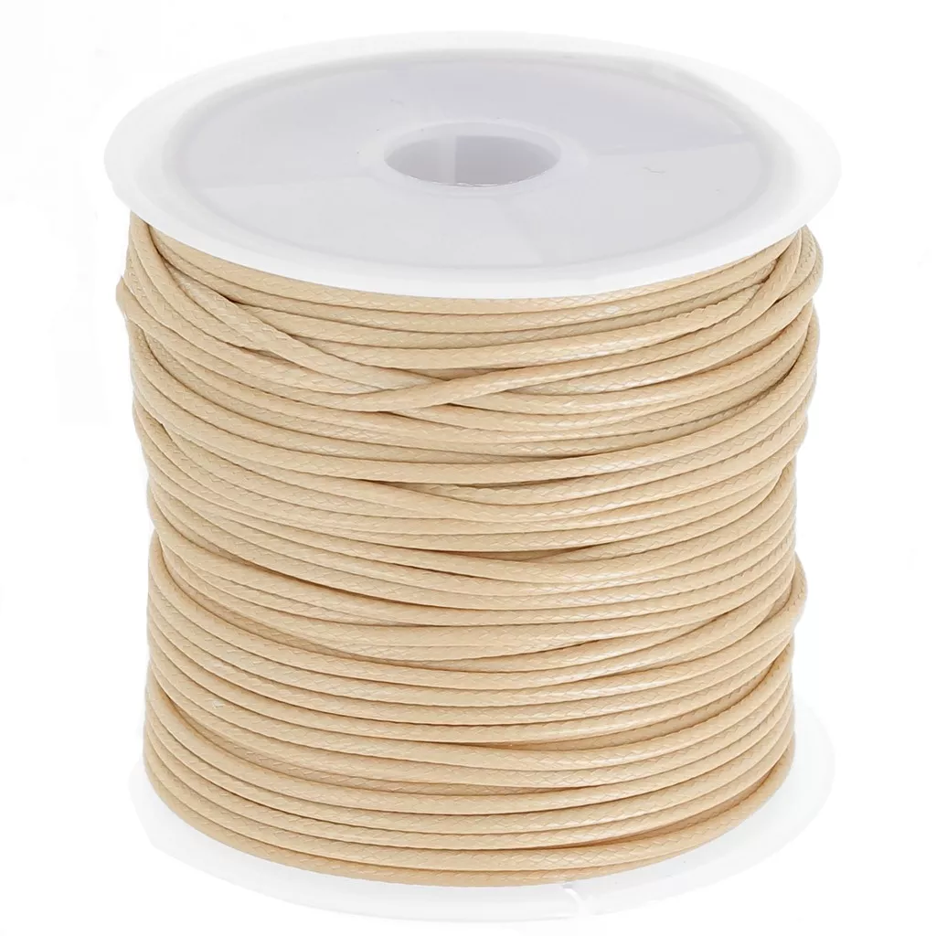 Cordon polyester imitation serpent type snake cord 1 mm - Beige x10m ...