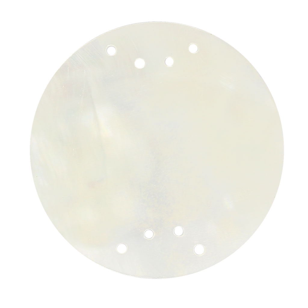 Intercalaire disque en nacre 8 trous 30 mm x1 - Perles & Co