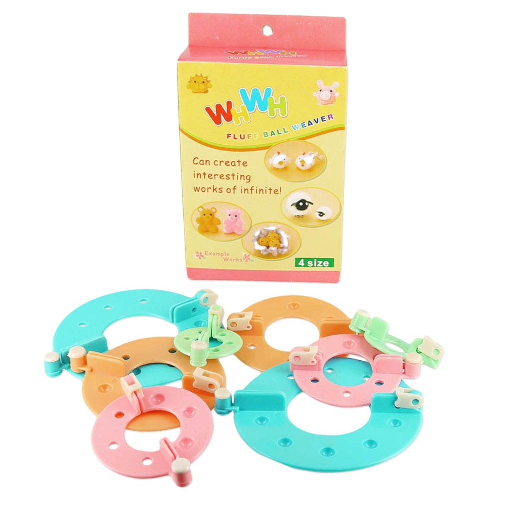 Kit pour créer des pompons en laine 4 tailles - Perles & Co