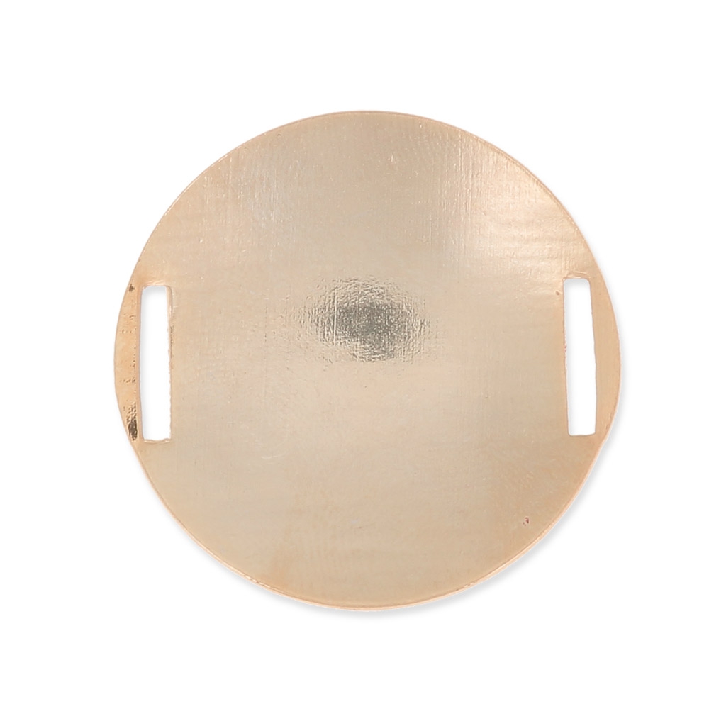 Intercalaire disque rond incurvé et texturé 29 mm doré rose x1 - Perles ...