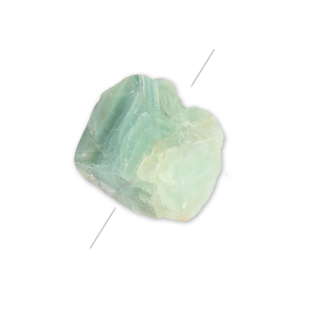Perle brute irrégulière 18-35 mm Green Fluorite x1 - Perles & Co