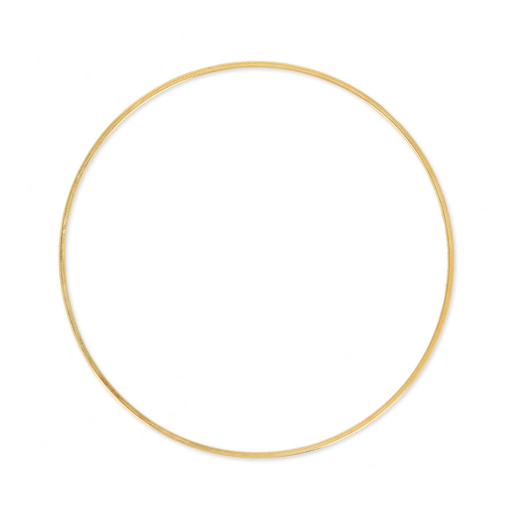 Anneau de montage et tissage rond 50x1.9 mm doré à l'or fin x1 - Perles ...