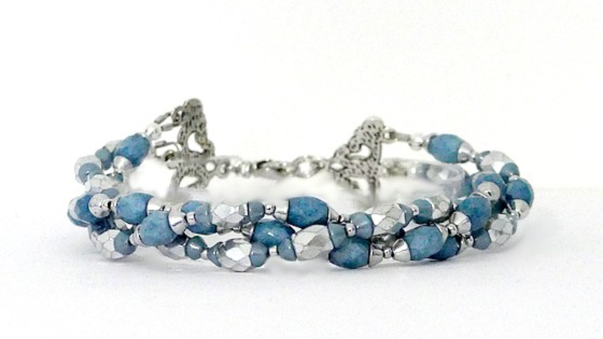 Bracelet K'line par Puca avec perles en verre Baros, Konos et rocailles ...