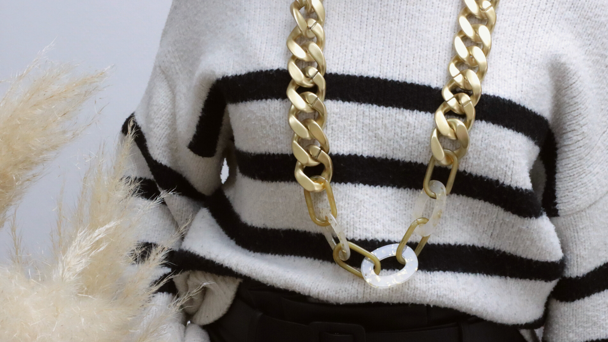 Tuto Long collier en chaîne gros maillons