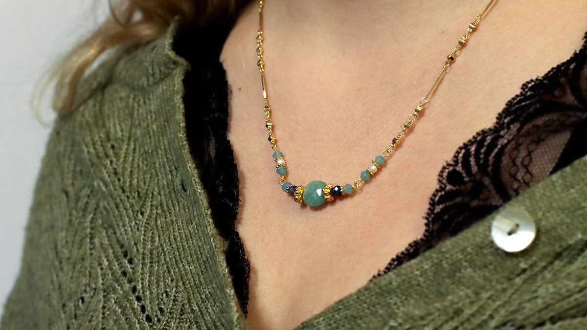 Tuto collier femme or