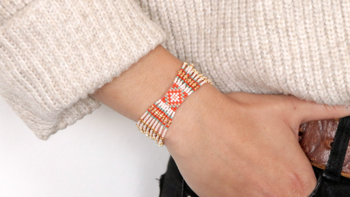 Tuto Bracelet Miyuki Multi-fils perlés au métier à tisser